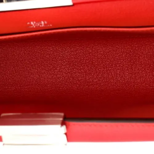 Hermès Clic-h Shoulder Bag Evercolor 21 - Red
