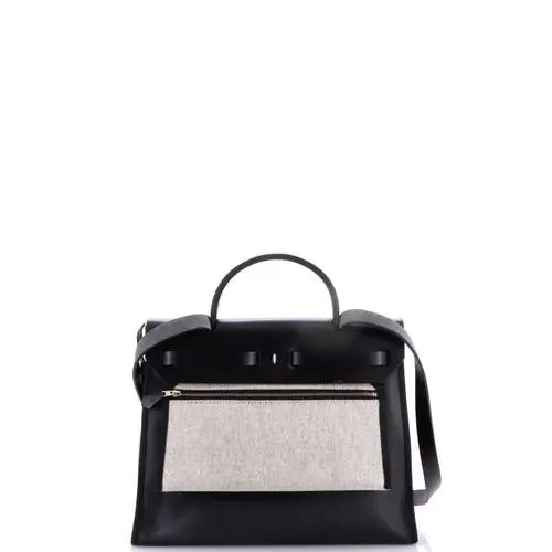 Hermès Herbag Zip Berline Vache Canvas And Leather 31