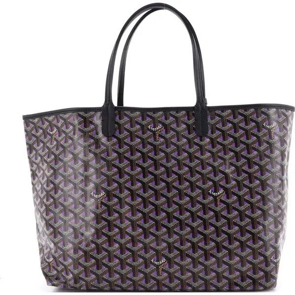 Goyard Saint Louis Tote Claire Voie Coated Canvas Pm - Purple