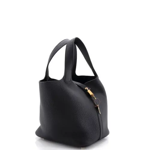 Hermès Picotin Lock Bag Clemence Mm - Noir
