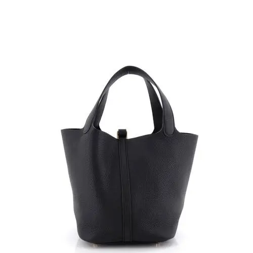 Hermès Picotin Lock Bag Clemence Mm - Noir
