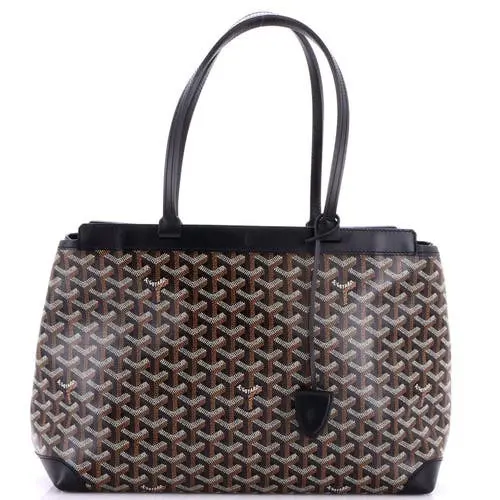 Goyard Bellechasse Bag Coated Canvas Pm - Black