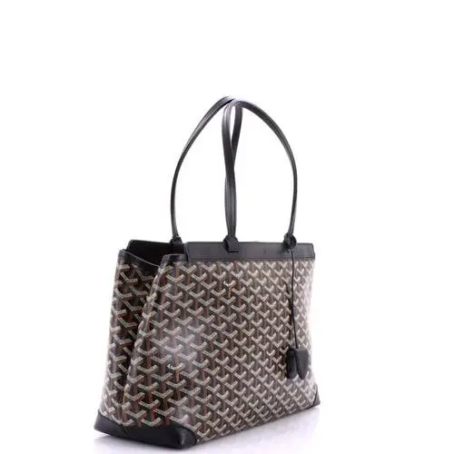 Goyard Bellechasse Bag Coated Canvas Pm - Black