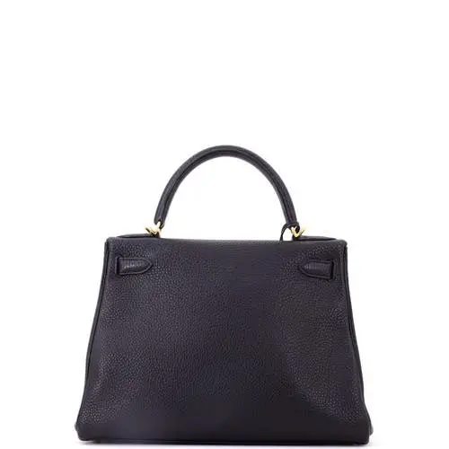 Hermès Kelly Handbag Togo With Gold Hardware 28 - Black