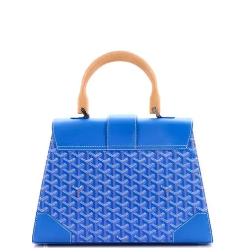 Goyard Saigon Top Handle Bag Coated Canvas With Leather Mm