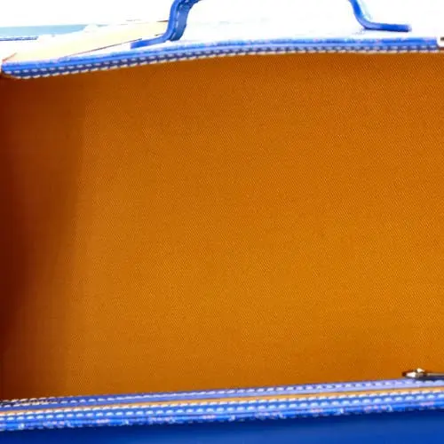 Goyard Saigon Top Handle Bag Coated Canvas With Leather Mm
