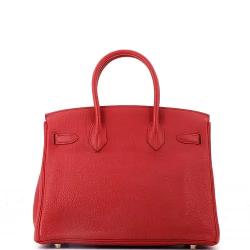 Hermès Birkin Handbag Red Togo With Gold Hardware 30 - Rouge Garance