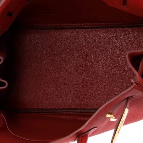 Hermès Birkin Handbag Red Togo With Gold Hardware 30 - Rouge Garance