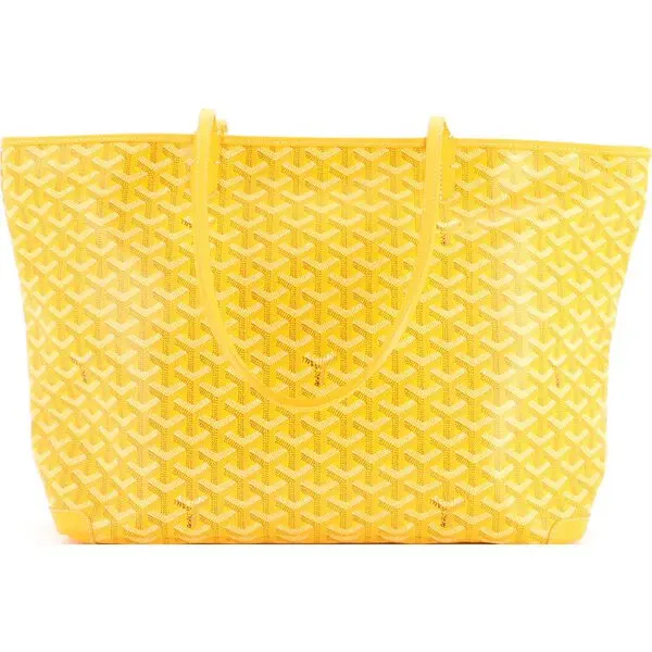 Goyard Artois Tote Coated Canvas Mm - Yellow