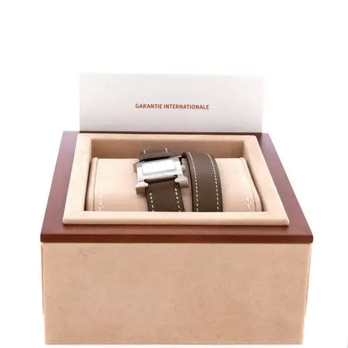 Hermès Heure H Double Tour Quartz Watch Stainless Steel And Leather 21