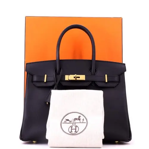 Hermès Birkin Handbag Epsom With Gold Hardware 30 - Black