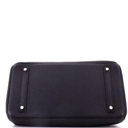 Hermès Birkin Handbag Clemence With Palladium Hardware 35 - Black