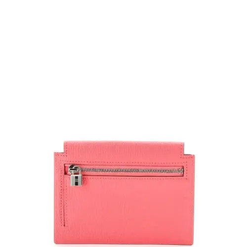 Hermès Kelly Pocket Compact Wallet Chevre Mysore - Pink