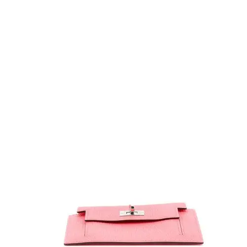 Hermès Kelly Pocket Compact Wallet Chevre Mysore - Pink