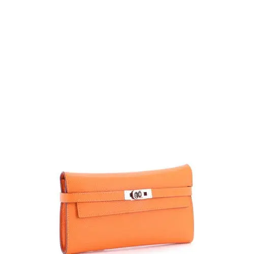 Hermès Kelly Wallet Epsom Long - Orange