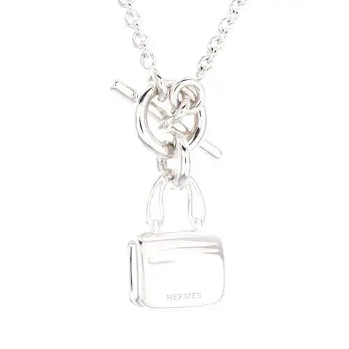 Hermès Amulettes Constance Pendant Nm Necklace Sterling