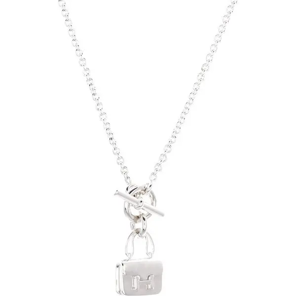 Hermès Amulettes Constance Pendant Nm Necklace Sterling - Silver