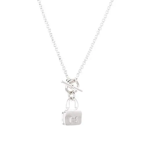 Hermès Amulettes Constance Pendant Nm Necklace Sterling - Silver