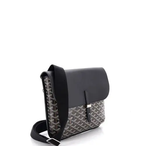 Goyard Coursier Messenger Bag Coated Canvas And Leather