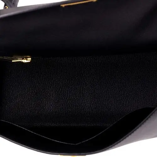 Hermès Kelly Handbag Epsom With Gold Hardware 28 - Black