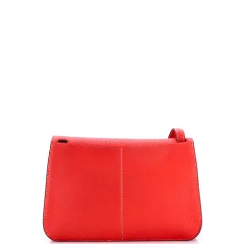 Hermès Halzan Bag Clemence 31 - Red