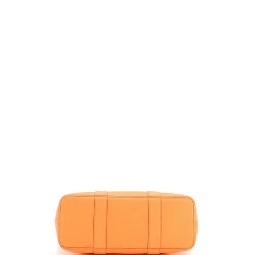 Hermès Garden Party Zip Tote Toile And Leather 36 - Orange