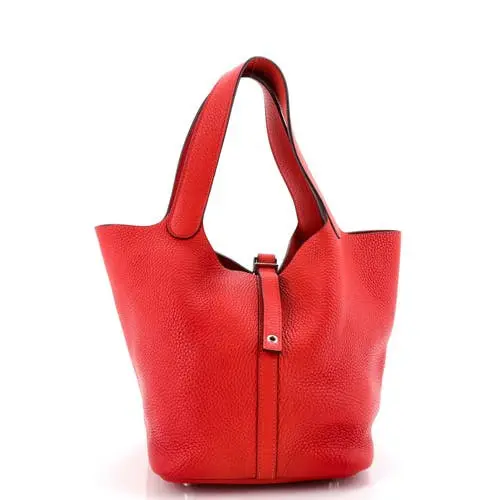 Hermès Picotin Lock Bag Clemence Mm - Red