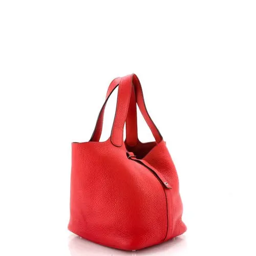 Hermès Picotin Lock Bag Clemence Mm - Red