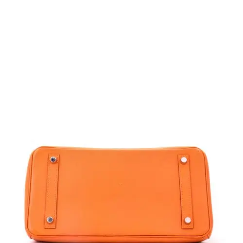 Hermès Birkin Handbag Orange Epsom With Palladium Hardware 30 - Orange H