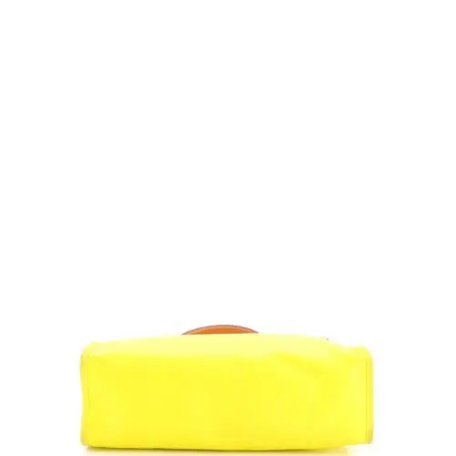 Hermès Herbag Zip Berline Vache Canvas And Leather 31 - Yellow