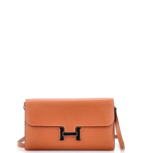 Hermès Constance To Go Wallet Evercolor - Gold