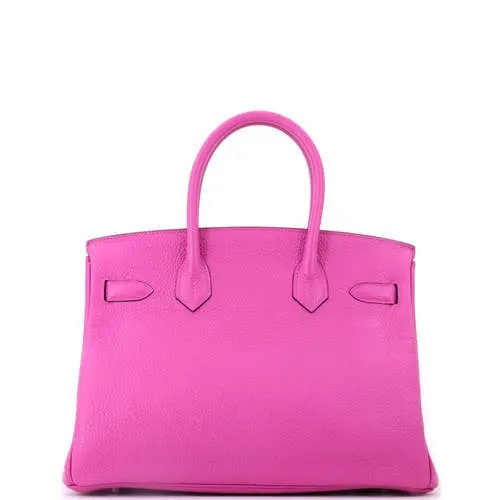 Hermès Birkin Handbag Clemence With Palladium Hardware 30