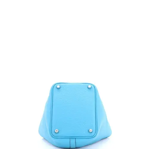 Hermès Picotin Lock Bag Clemence Pm - Turquoise