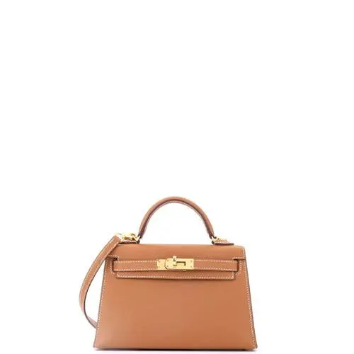 Hermès Kelly Mini Ii Bag Brown Epsom With Hardware 20 - Gold