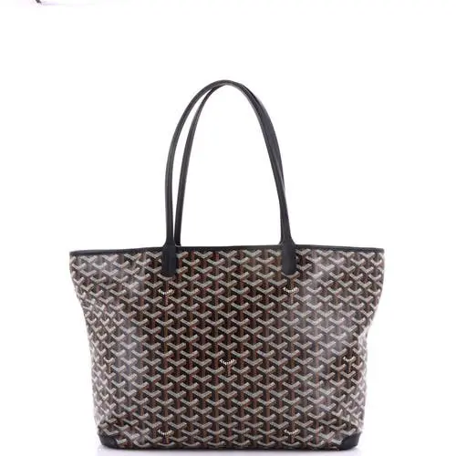 Goyard Artois Tote Coated Canvas Mm - Black