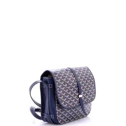Goyard Belvedere Ii Messenger Bag Coated Canvas Mm - Blue