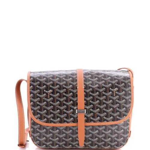 Goyard Belvedere Ii Messenger Bag Coated Canvas Mm - Brown