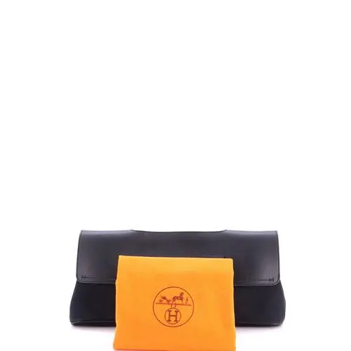 Hermès Valparaiso East West Bag Toile And Leather Pm - Noir