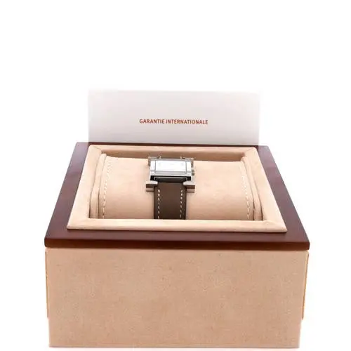 Hermès Heure H Quartz Watch Stainless Steel And Leather 21