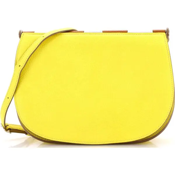 Hermès Saut Bag Clemence 25 - Yellow