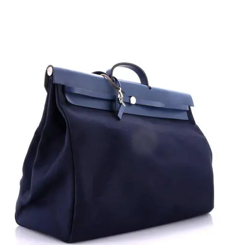 Hermès Herbag Cabine Toile And Leather