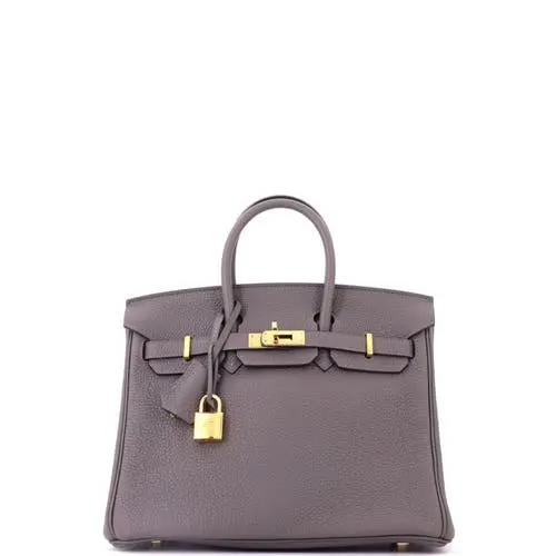 Hermès Birkin Handbag Grey Togo With Gold Hardware 25 - Gris Meyer