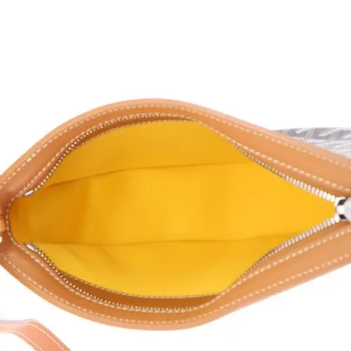 Goyard Hirondelle Shoulder Bag Coated Canvas And Leather - Brown