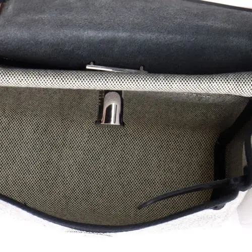 Hermès Herbag Zip Toile And Leather 20 - Black