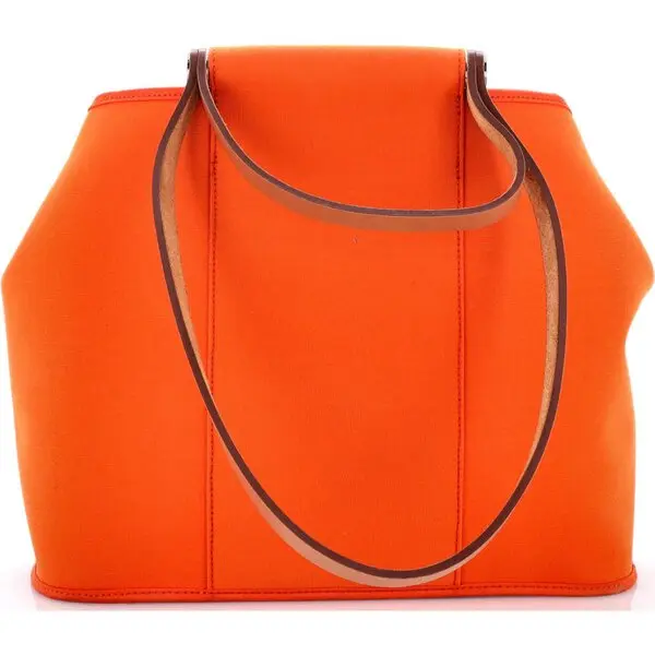 Hermès Cabag Handbag Toile And Leather 32