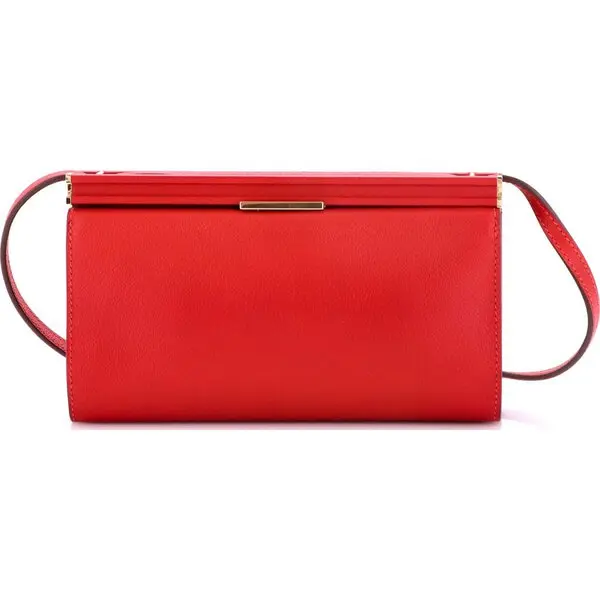 Hermès Clic-h Shoulder Bag Evercolor 21 - Red