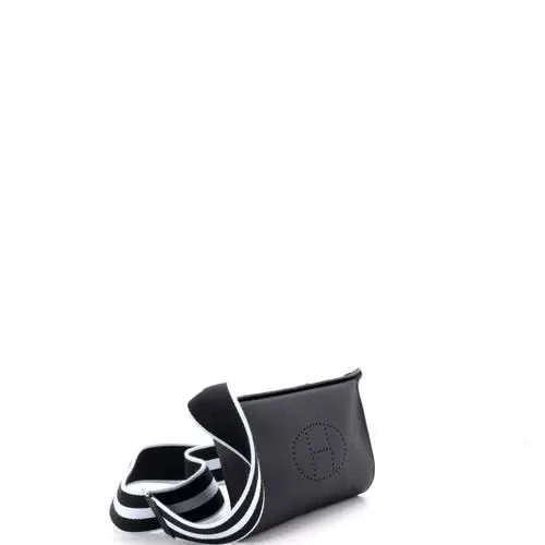 Hermès Videpoches Bag With Multicolor Strap Togo - Black