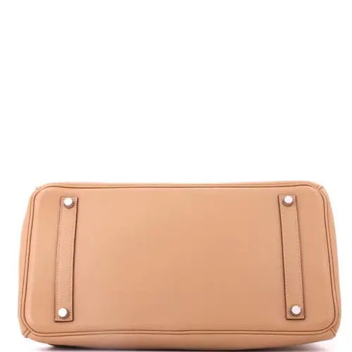 Hermès Birkin Handbag Brown Swift With Palladium Hardware 35