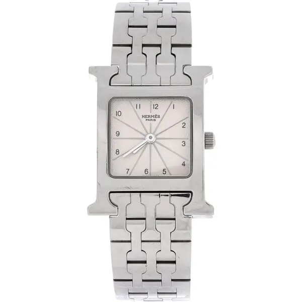 Hermès Heure H Quartz Watch Stainless Steel 21 - Silver