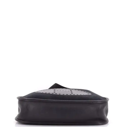 Hermès Evelyne Bag Gen I Toile And Leather Gm - Black
